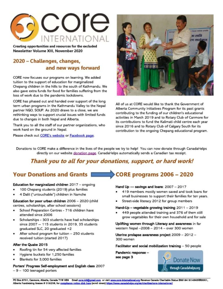 Newsletters – Core International