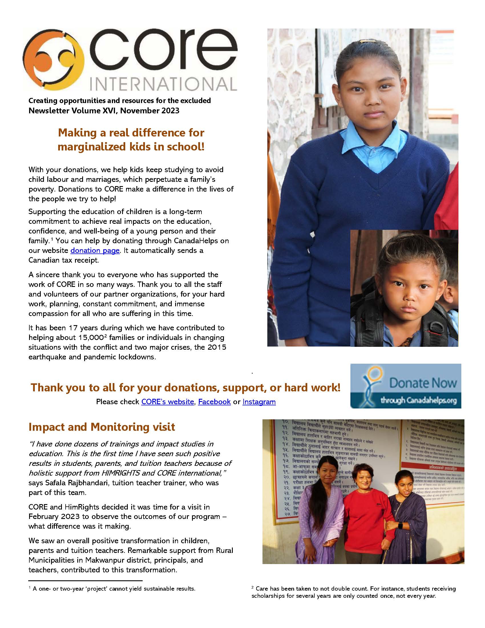 Newsletters – Core International